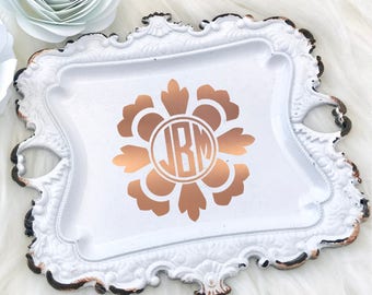 Monogrammed plate | Etsy