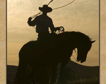 Cowboy Silhouette DPW001