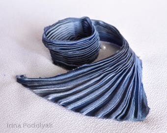 Shibori silk ribbon | Etsy