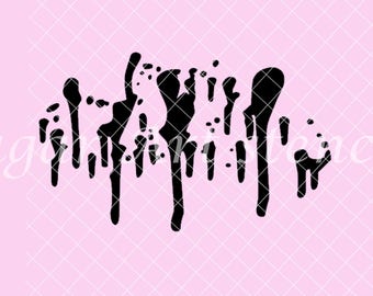 Splatter stencil | Etsy