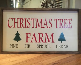 Tree farm sign | Etsy