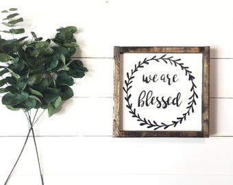 We are blessed | Etsy