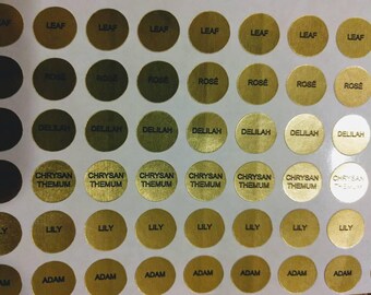 Gold foil stickers | Etsy