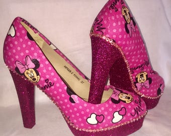 Minnie mouse shoes | Etsy