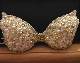 Rhinestone bra | Etsy