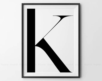 Letter k print | Etsy