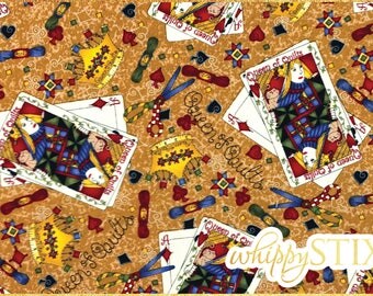 Playing cards fabric | Etsy