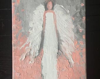 Angel painting | Etsy