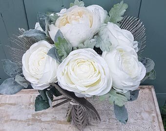 Silk flower bouquet | Etsy