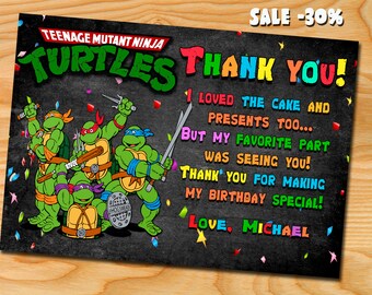 Tmnt thank you | Etsy