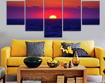 Sunset canvas | Etsy