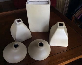 White ceramic vase | Etsy