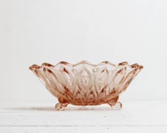 Vintage pink glass | Etsy