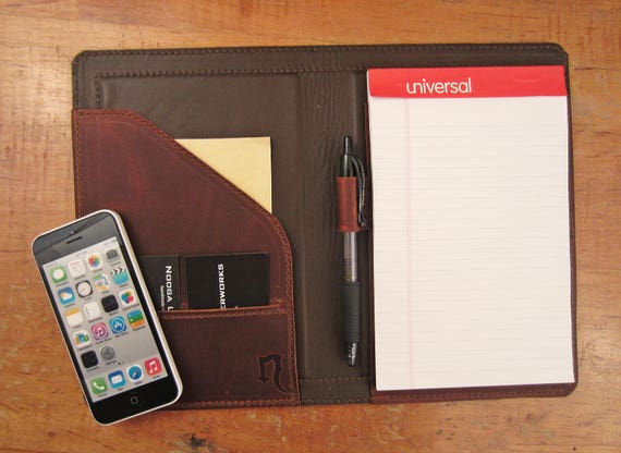 Leather Notepad Holder 5x8