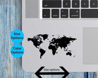 World map wall decal | Etsy