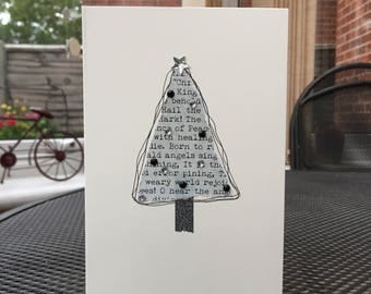 Christmas tree card | Etsy