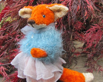 Red fox plush | Etsy