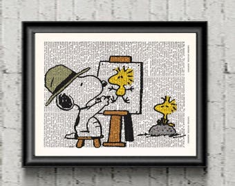 Snoopy poster | Etsy