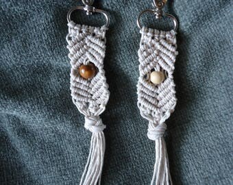 Macrame key chain | Etsy