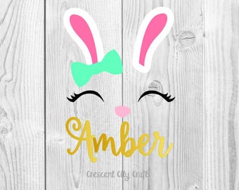 Bunny decal | Etsy
