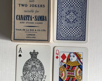 Plastic coated playing cards | Etsy