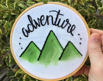 Adventure embroidery | Etsy
