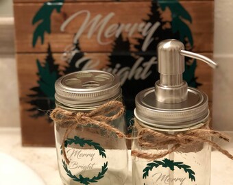 Christmas bathroom | Etsy