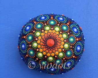 Mandala stone | Etsy