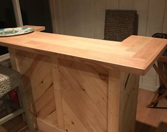Wood slab bar top | Etsy