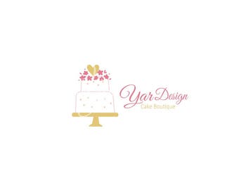 Wedding cake logo | Etsy