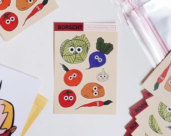 Borsch Recipe Print Foodie Poster