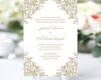 Engraved invitations | Etsy