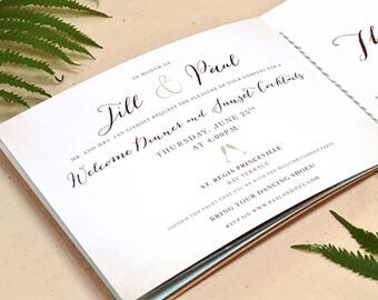 Invitation booklet | Etsy