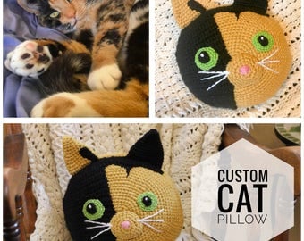 Crochet cat face | Etsy