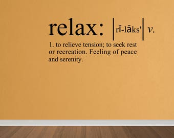 Relax definition | Etsy