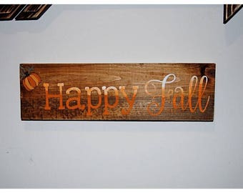 Happy fall sign | Etsy