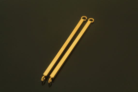 Horizontal stick pendant S45-P4 1 piece Nickel free 16K