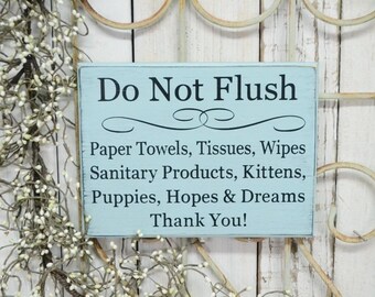 Toilet paper sign | Etsy