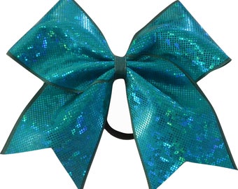 Teal cheer bow | Etsy