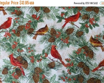 Cardinal fabric | Etsy