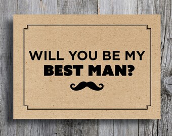 Best man invitation | Etsy