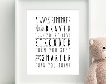 You are braver than you believe | Etsy