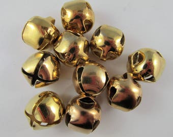 Gold jingle bells | Etsy