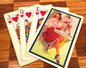 Pin up playing cards | Etsy