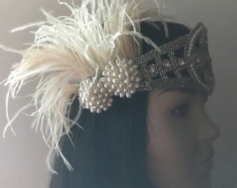 Beaded headpiece | Etsy