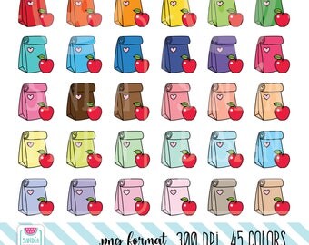 Lunch Boxes Digital Clipart Lunch Bags Clipart