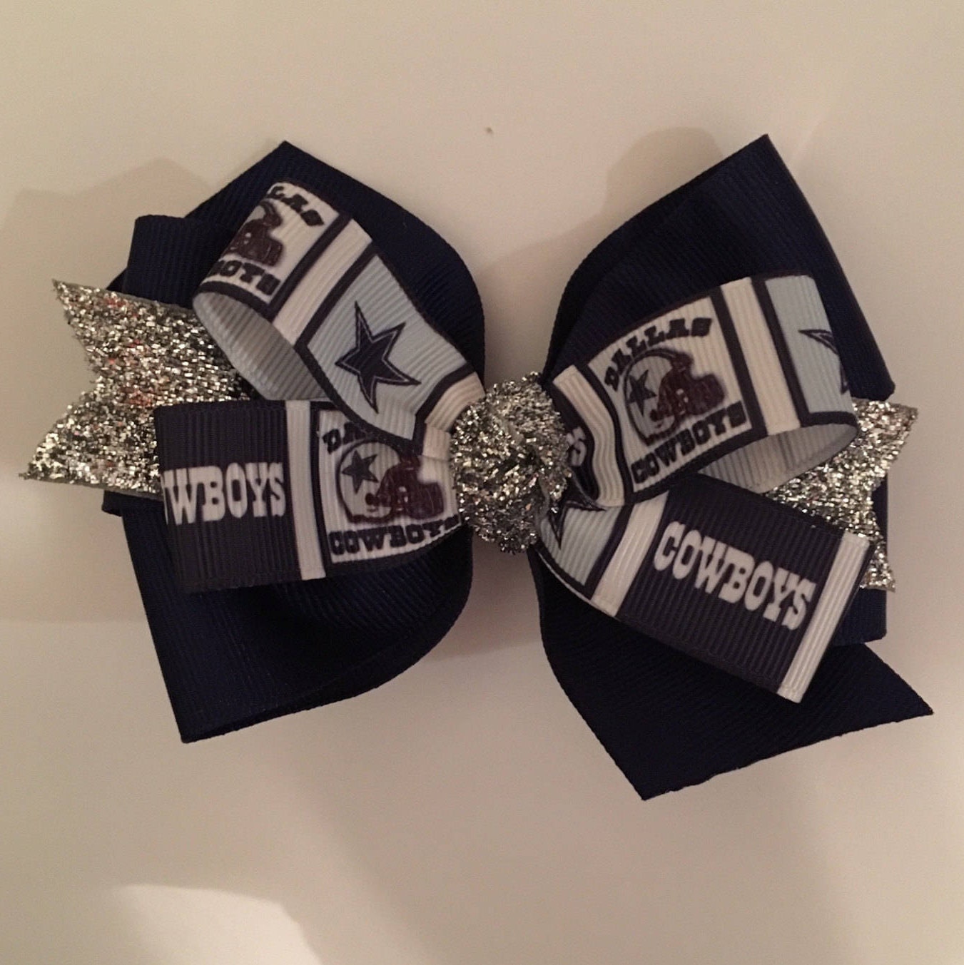 Dallas Cowboys Hair Bow Dallas Cowboys Bow Cowboys Bow with