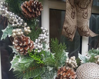 Reindeer wreath | Etsy