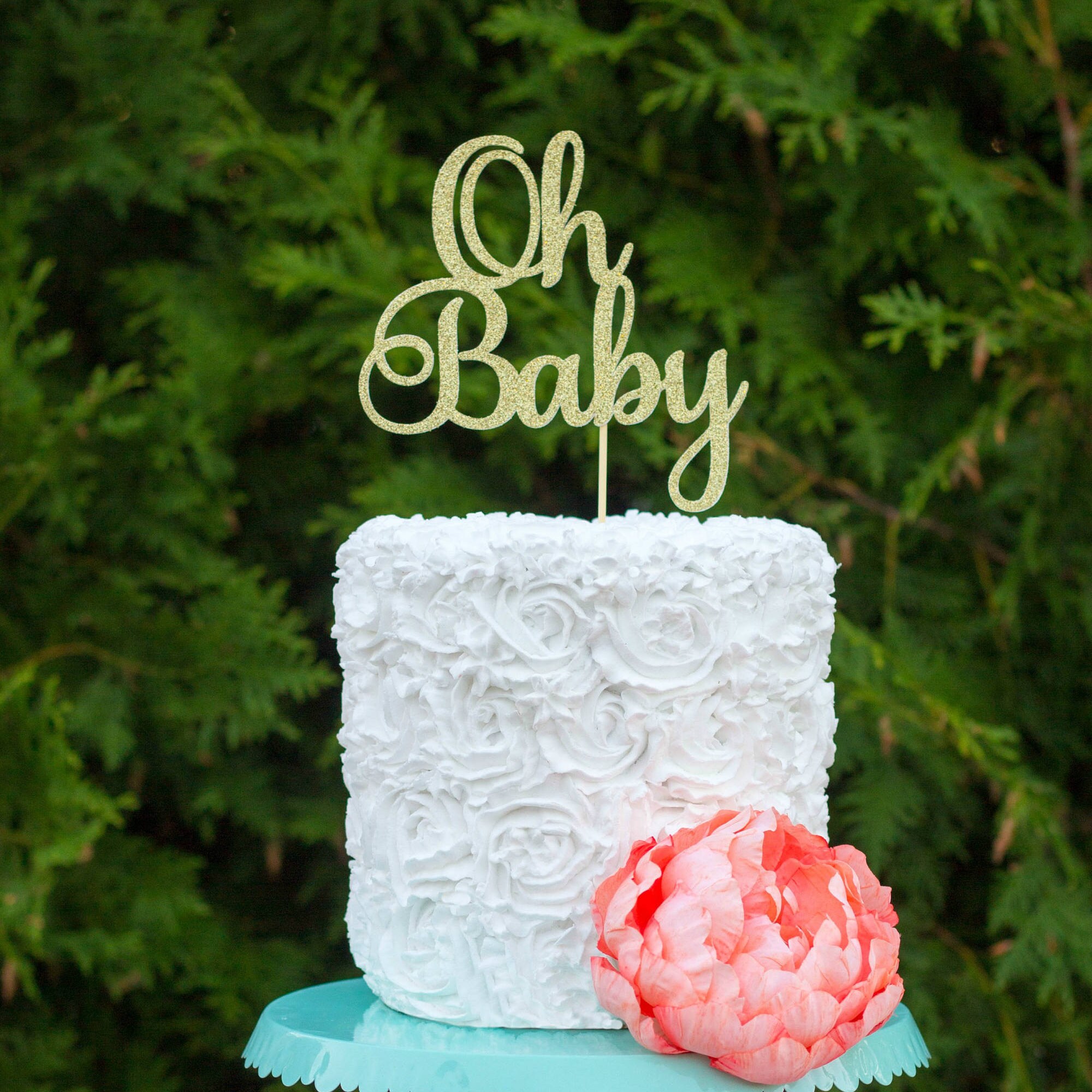 Oh Baby cake topper Cake topper Baby shower cake topper