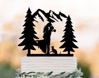 Mountain cake topper | Etsy